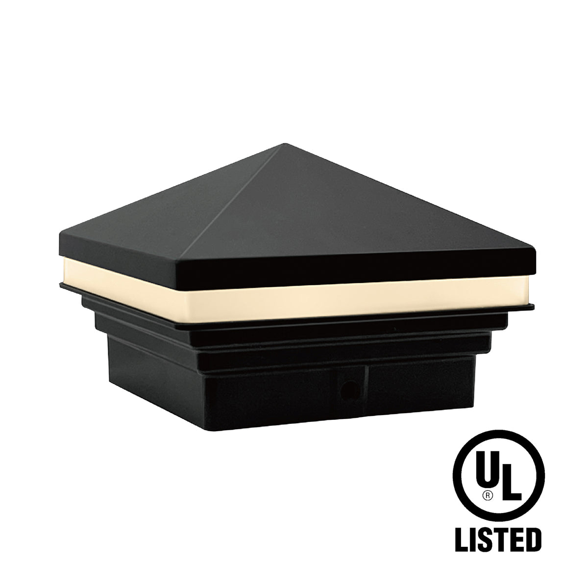 Low Voltage Pyramid Post Cap Lights, 9-15V AC/DC, 3W, 30 LM, 2700K, IP ...