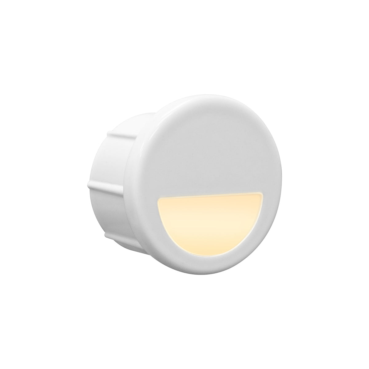 Low Voltage Recessed Stair Riser Light, Mini Size Eyelid Shape ∅1", Wh ...